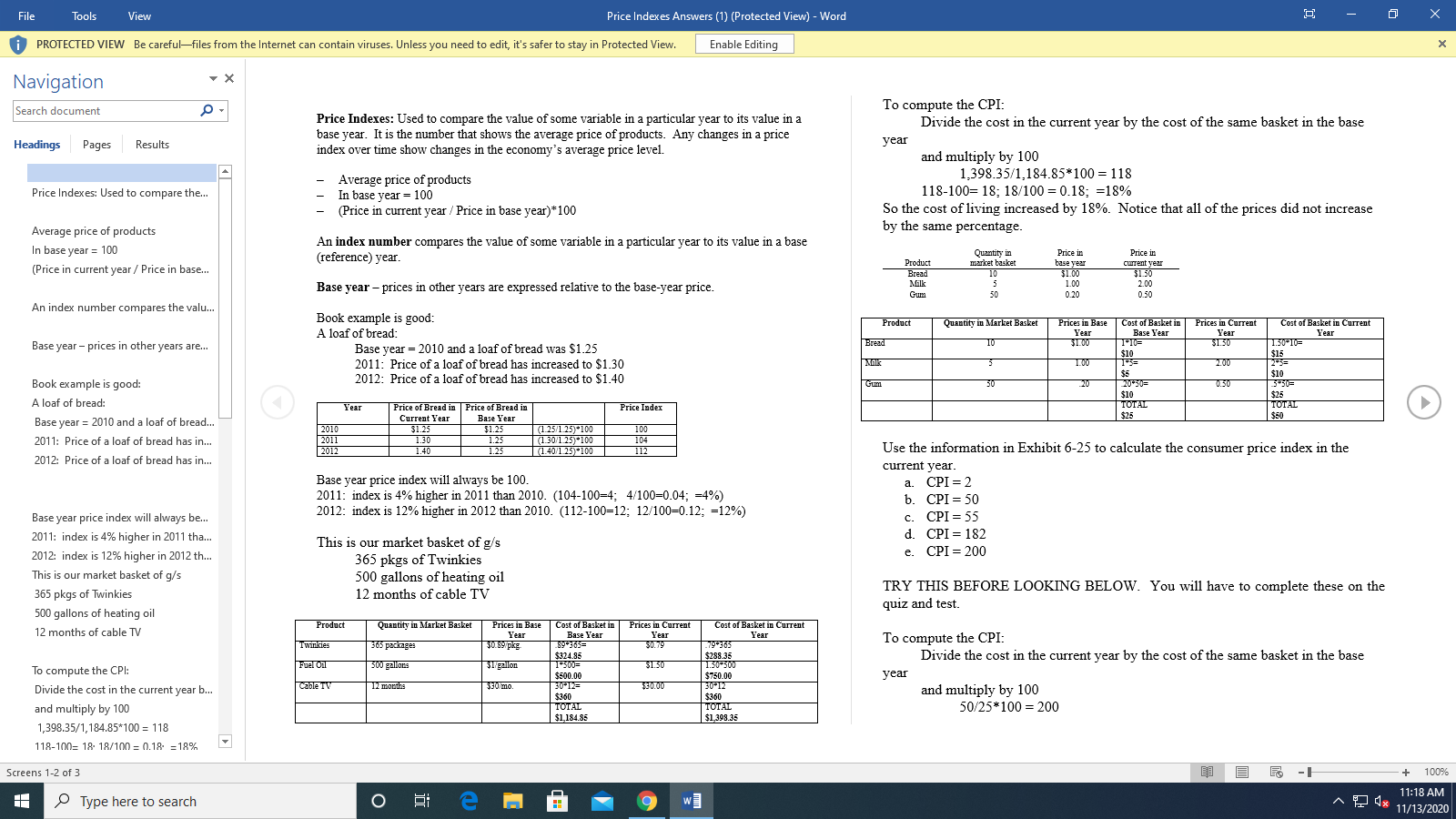 Solved The below table above shows the current and base-year | Chegg.com