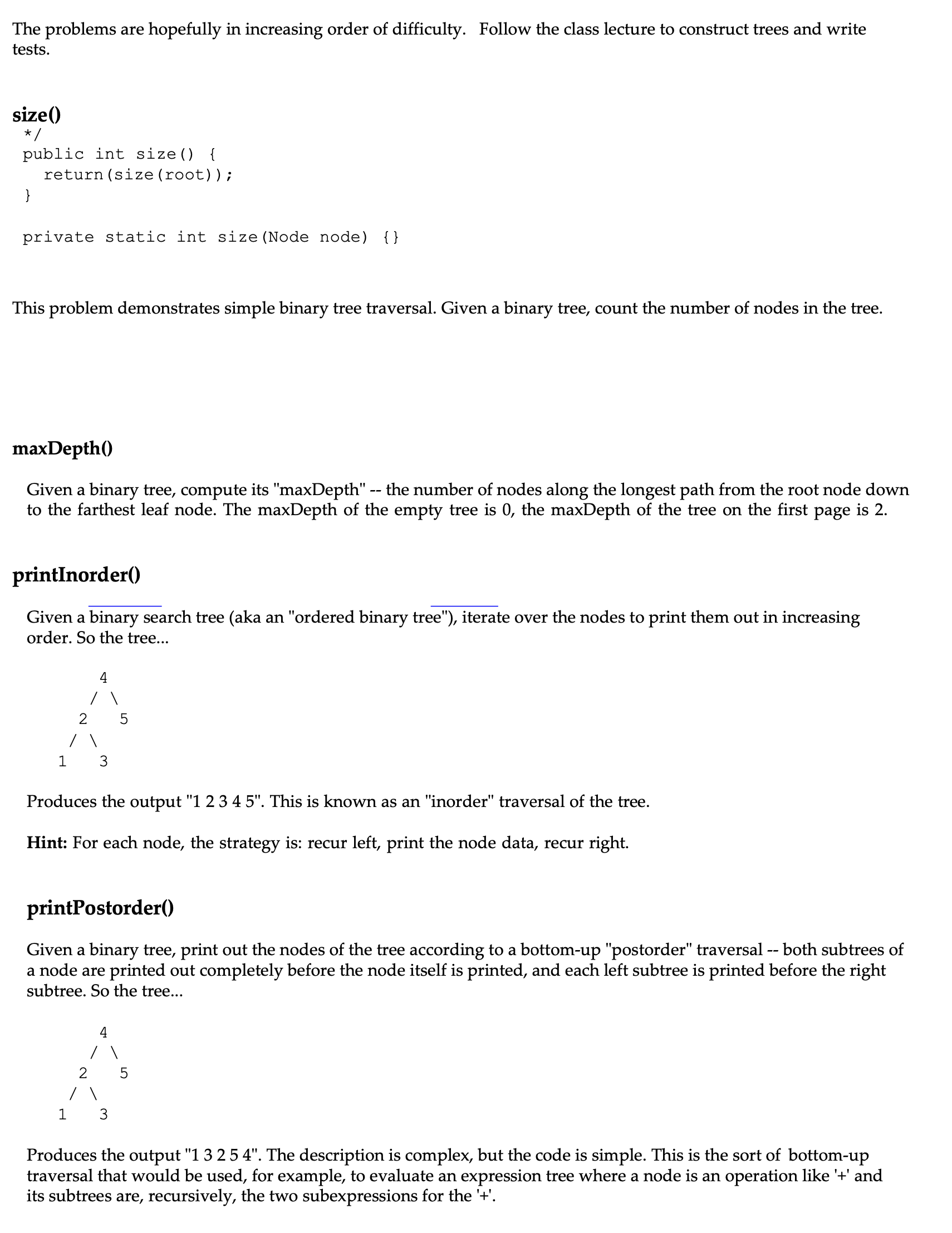 Solved The problems are hopefully in increasing order of | Chegg.com