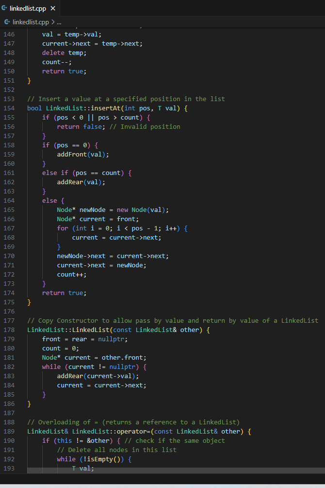 Solved You must have a working LinkedList data structure. We | Chegg.com