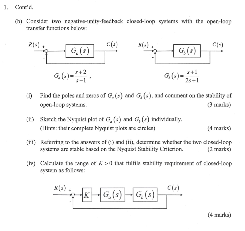 Solved A Consider A Minimum Phase System With The 