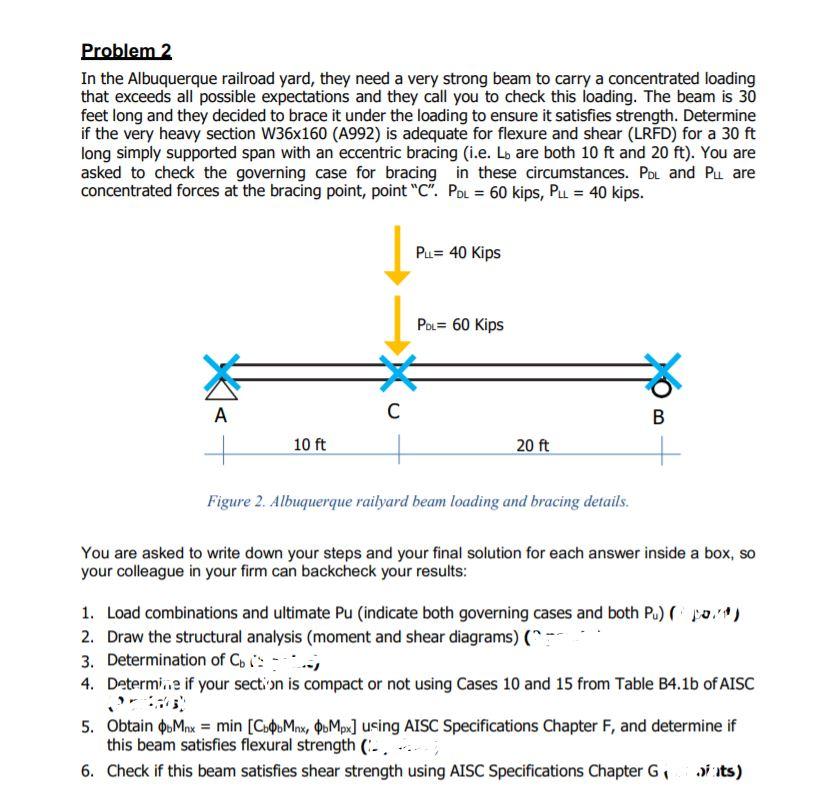 Solved Problem 2 In the Albuquerque railroad yard, they need | Chegg.com
