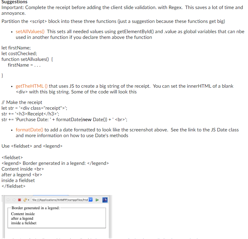 Solved 11) Receipt and Validation In this Assignment, you'll | Chegg.com