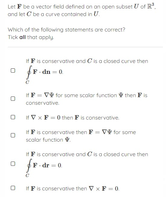 Solved Let F be a vector field defined on an open subset U | Chegg.com