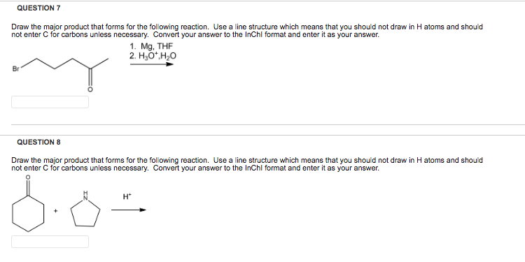 Solved QUESTION 7 Draw the major product that forms for the | Chegg.com