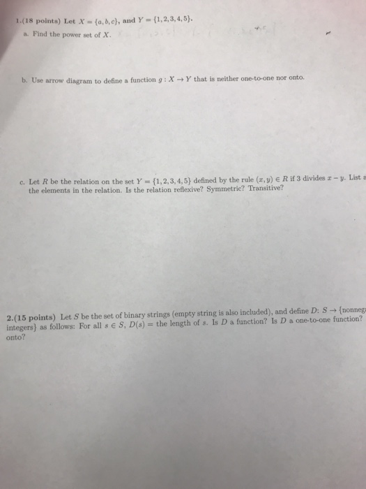 Solved *DISCREET MATH* | Chegg.com Solved *DISCREET MATH* | Chegg.com