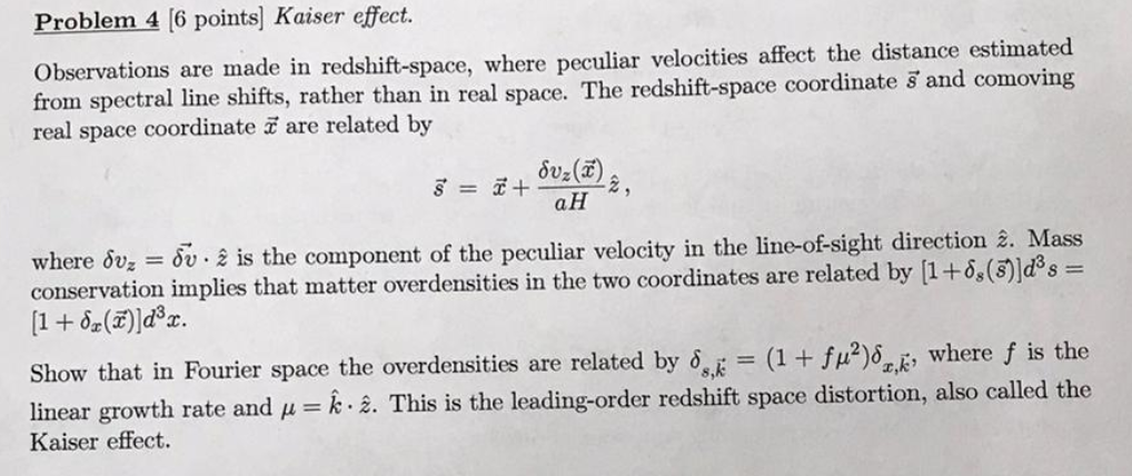 Problem 4 (6 points) Kaiser effect. Observations are | Chegg.com