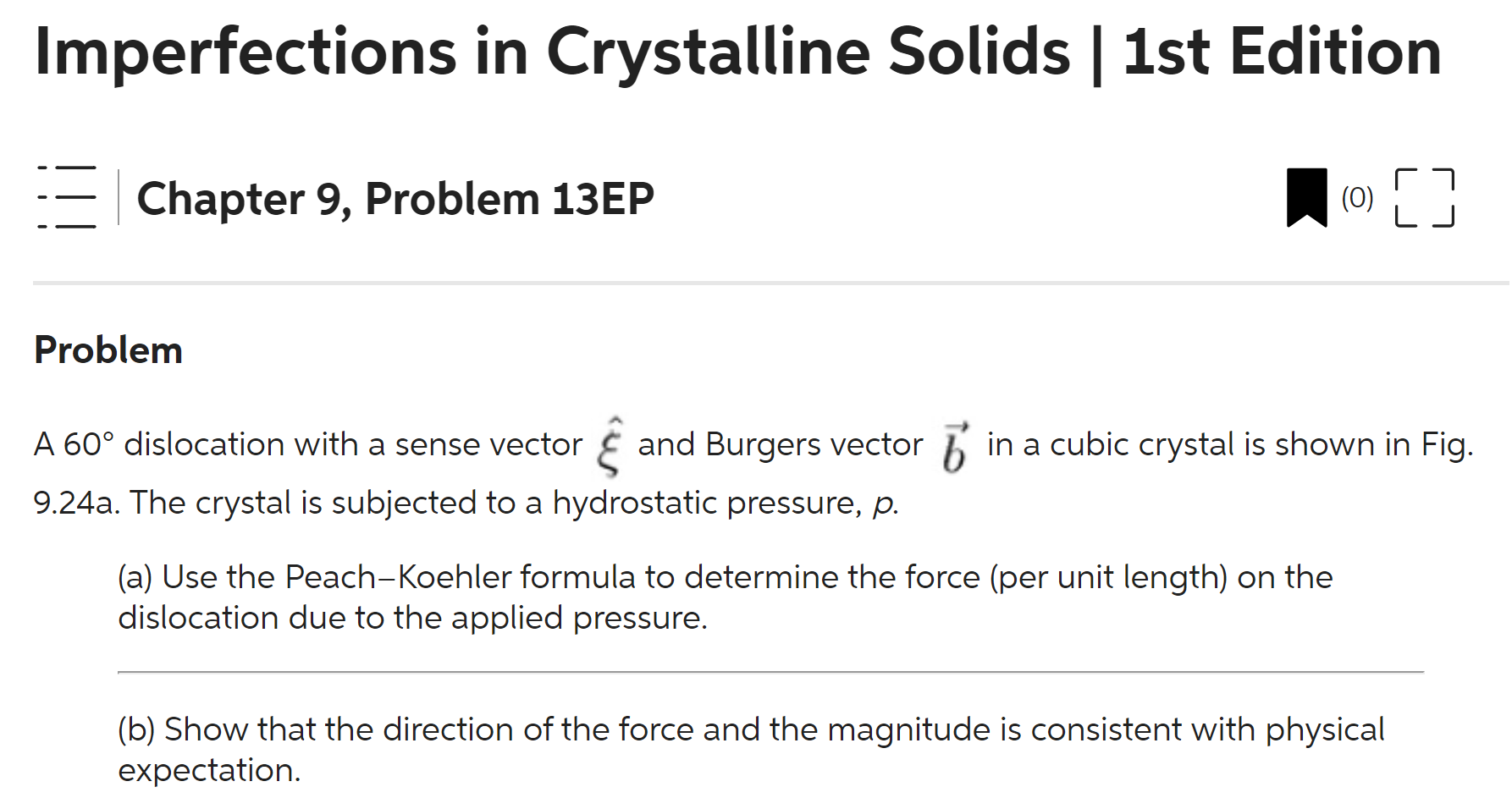Solved Imperfections in Crystalline Solids | 1st Edition - 二 | Chegg.com