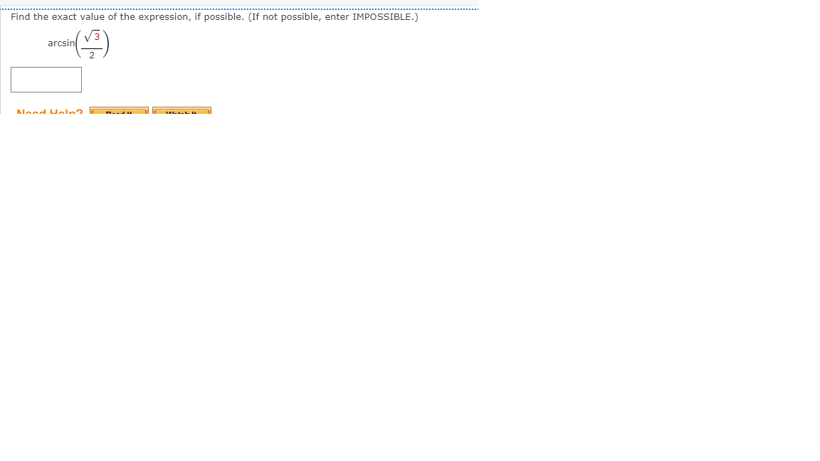 Solved Find the exact value of the expression, if possible. | Chegg.com