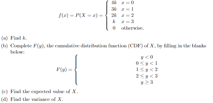 Solved Let X be a discrete random variable with probability | Chegg.com