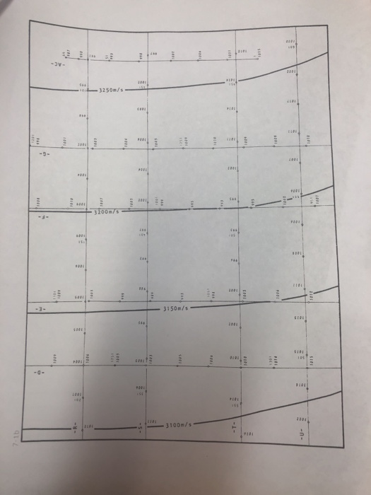 EXERCISE 7-1 DEPTH MAP Fig. 7-1a is a seismic map | Chegg.com