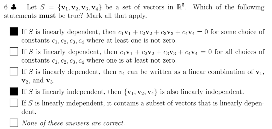 Solved Explain WHY each of the above options is true or | Chegg.com