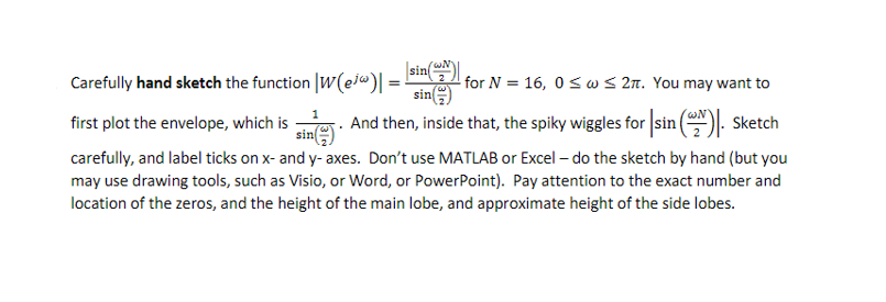 Solved Carefully hand sketch the function | Chegg.com