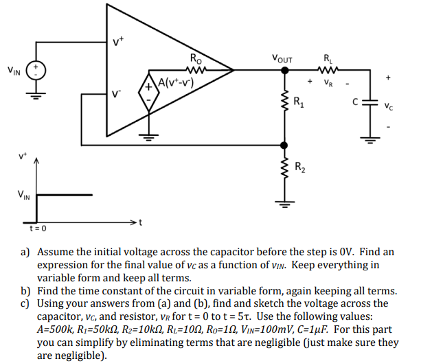 Solved Consider the op-amp circuit shown below. The op-amp | Chegg.com