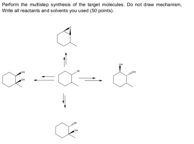 Solved Perform the multistep synthesis of the target | Chegg.com