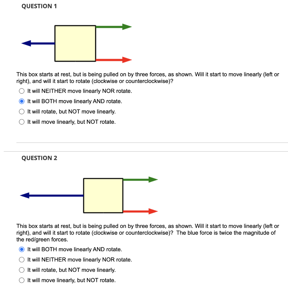 Solved This box starts at rest, but is being pulled on by | Chegg.com