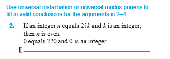 Solved Use universal instantiation or universal modus ponens | Chegg.com