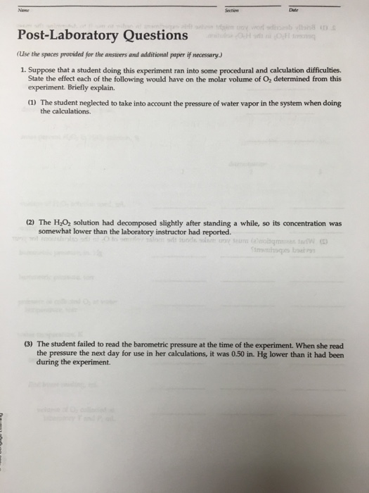 Solved Suppose that a student doing this experiment ran into | Chegg.com