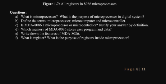 Solved Figure 1.7: All registers in 8086 microprocessors | Chegg.com