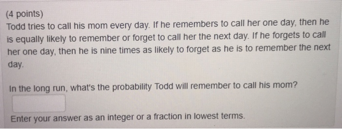 Solved (4 points) Find each probability using the following | Chegg.com