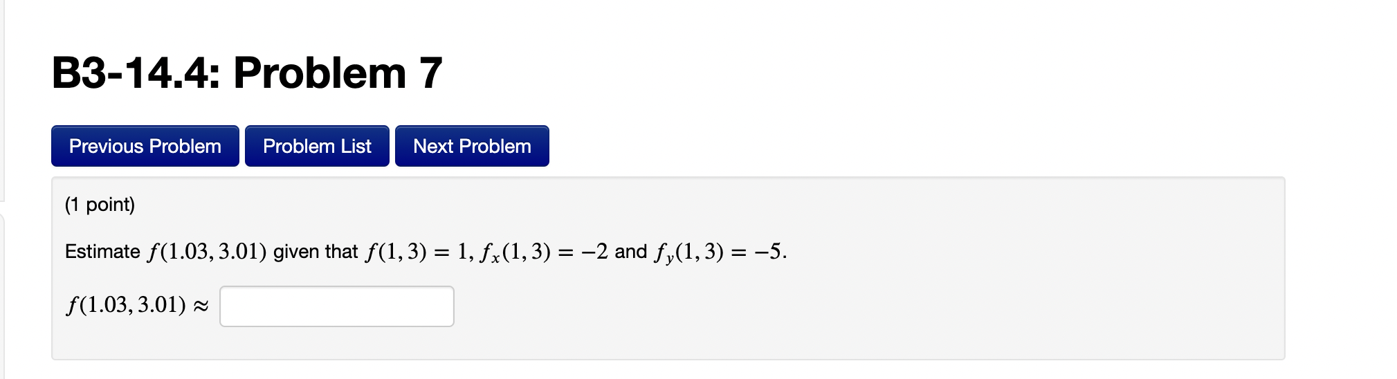 Solved B3-14.4: Problem 7 Previous Problem Problem List Next | Chegg.com