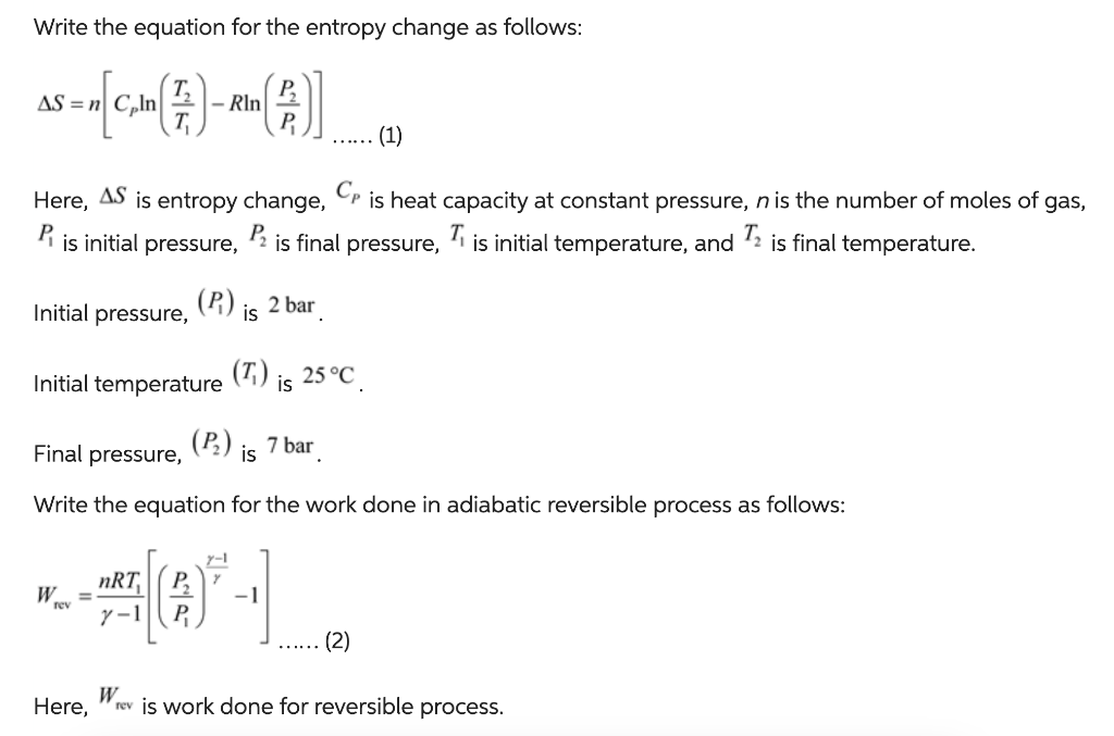 Solved 5.21. One mole of an ideal gas, CP=(7/2)R and | Chegg.com
