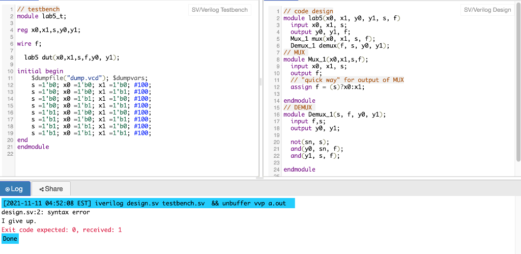 Tutorial 22 Verilog Code Of To De Mux Using Case Statement 49 Off