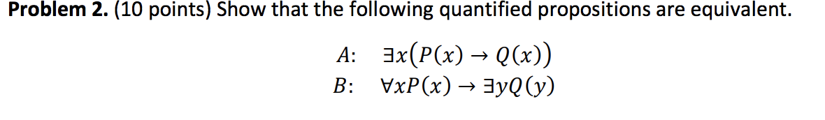 Problem 2. (10 points) Show that the following | Chegg.com