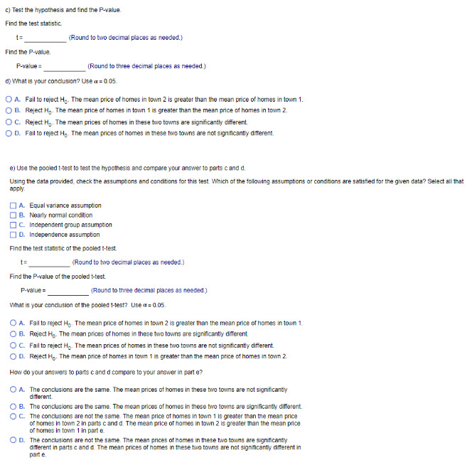 Solved Residents of neighboring towns have an ongoing | Chegg.com
