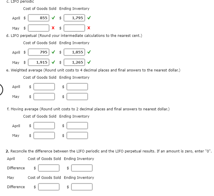 Solved Alternative Inventory Methods Garrett Company has the | Chegg.com