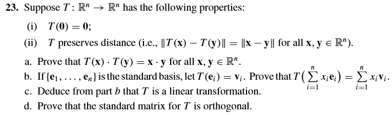 Solved 23. Suppose T:R Solved 23. Suppose T:R