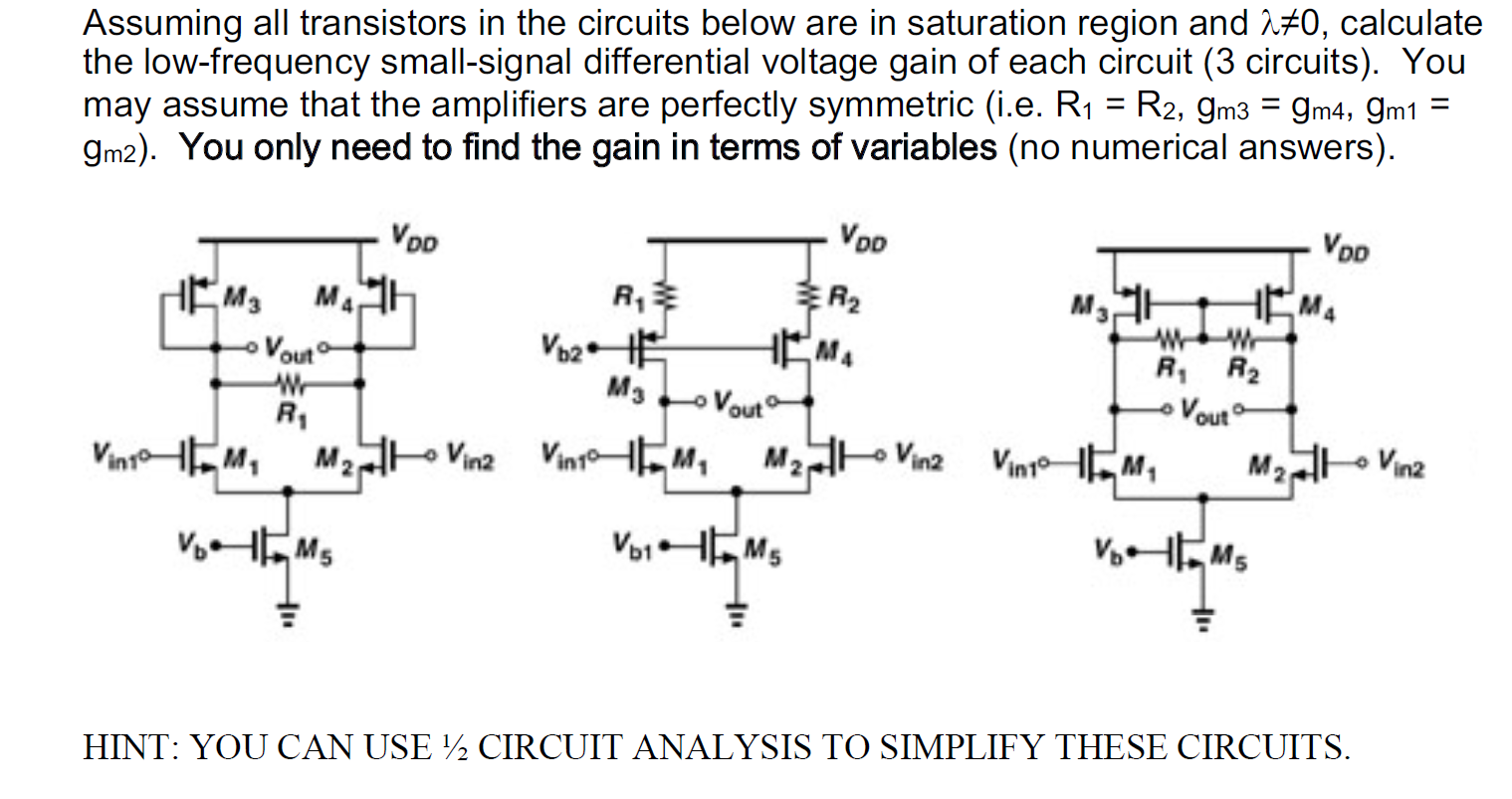 Solved ** Draw small signal model explaining answer*** ** | Chegg.com