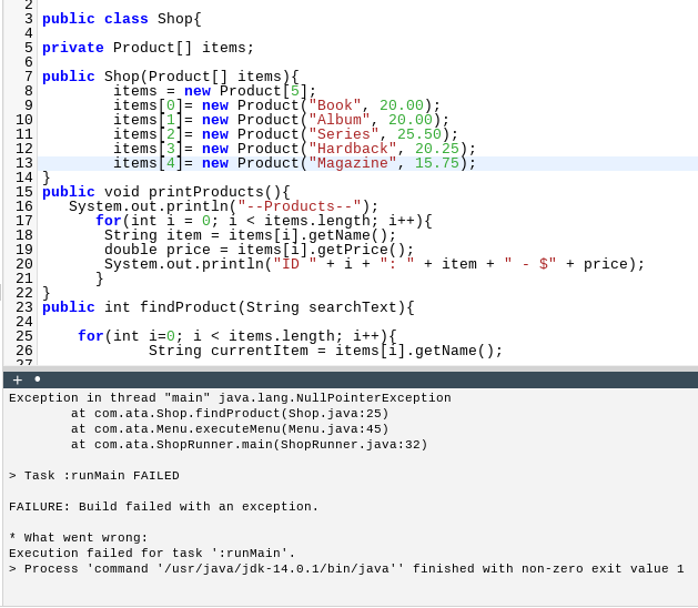 Solved Why Do I Keep Getting A Null Pointer Exception This 9480