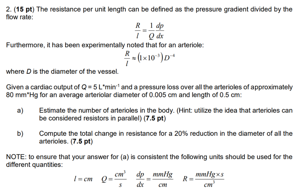 Solved 2. (15 pt) The resistance per unit length can be | Chegg.com