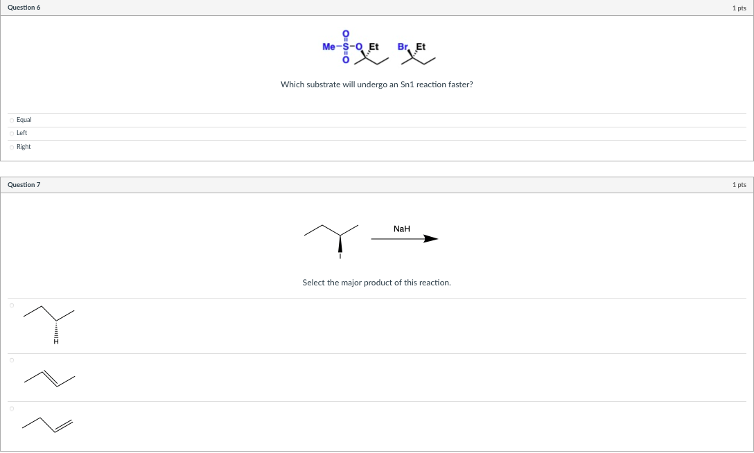 Solved Which substrate will undergo an Sn1 reaction faster? | Chegg.com