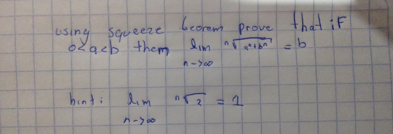 Solved that if using Squeeze olach them beorem prove lim no | Chegg.com