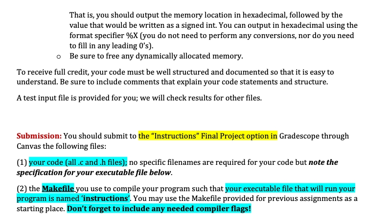 Solved In this assignment, you will write a program in C | Chegg.com