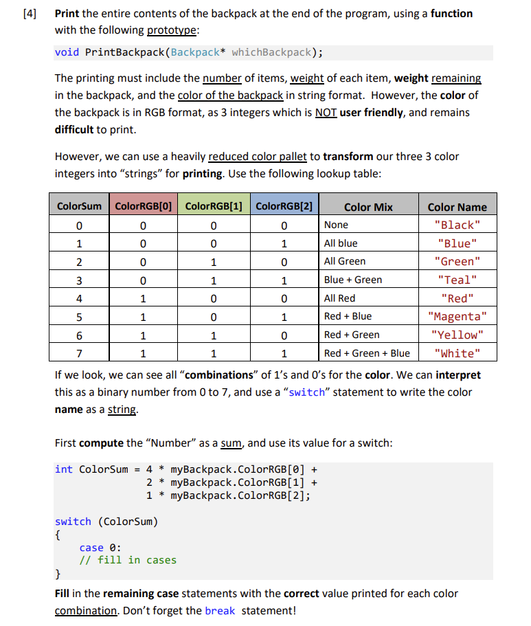 Solved Structures are just bundles of “data”, with a common | Chegg.com