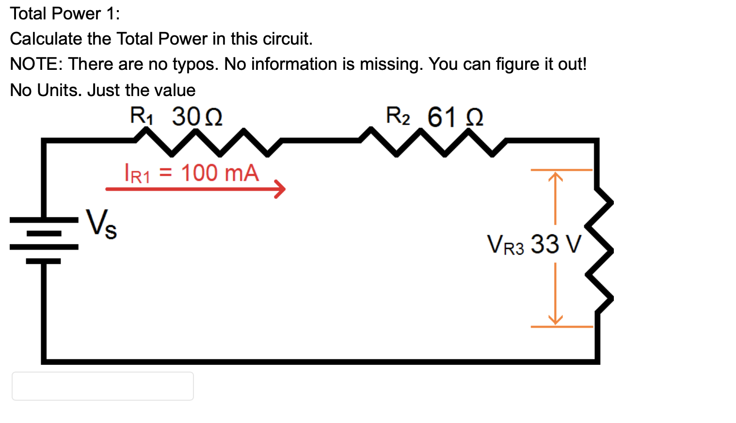 Solved Total Power 1: Calculate the Total Power in this | Chegg.com
