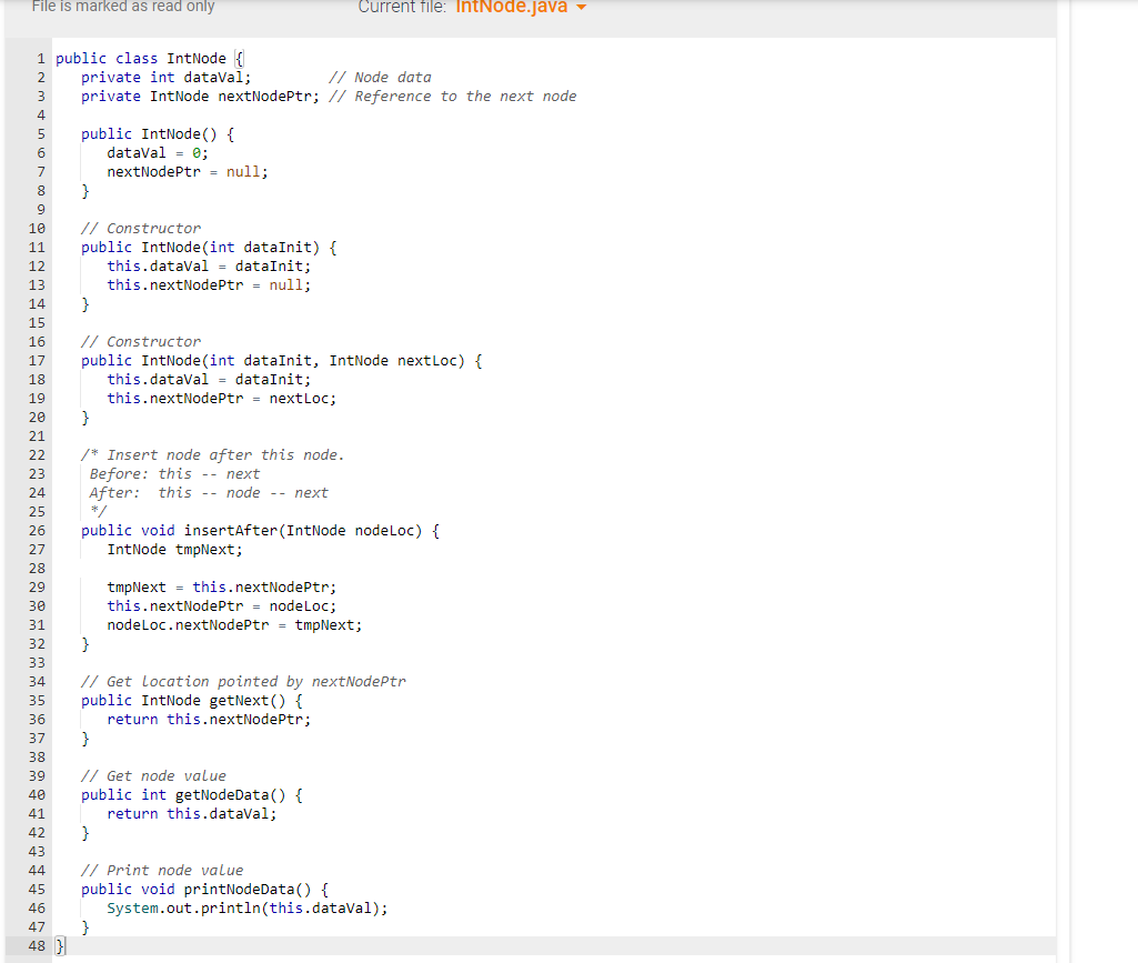 Solved Given the IntNode class, define the findMax0 method | Chegg.com