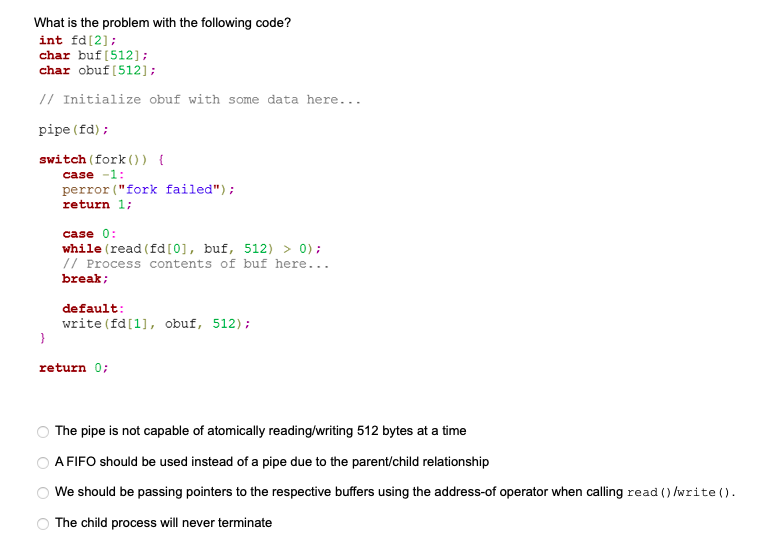 Solved What is the problem with the following code? int | Chegg.com