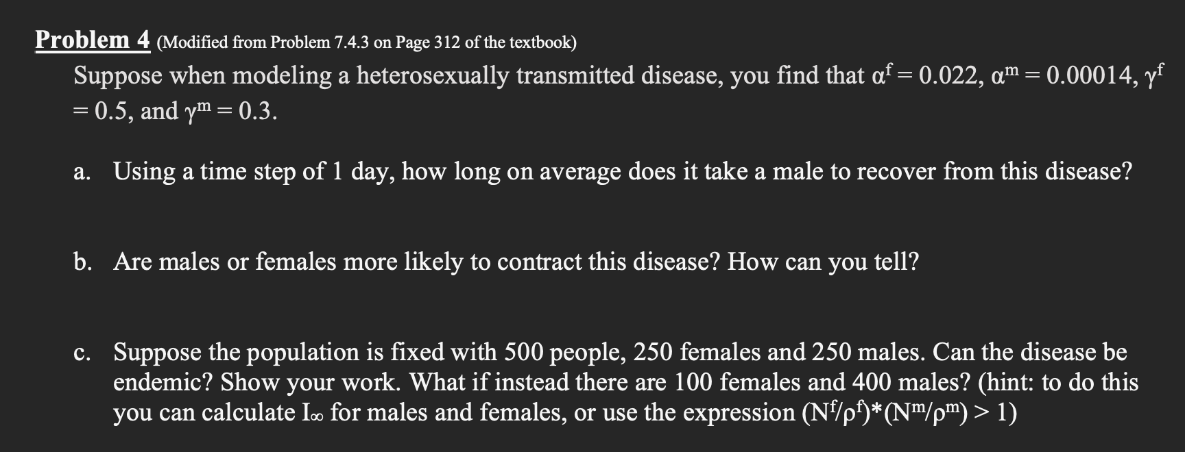 Solved Problem 4 Modified From Problem 743 On Page 312 Of 