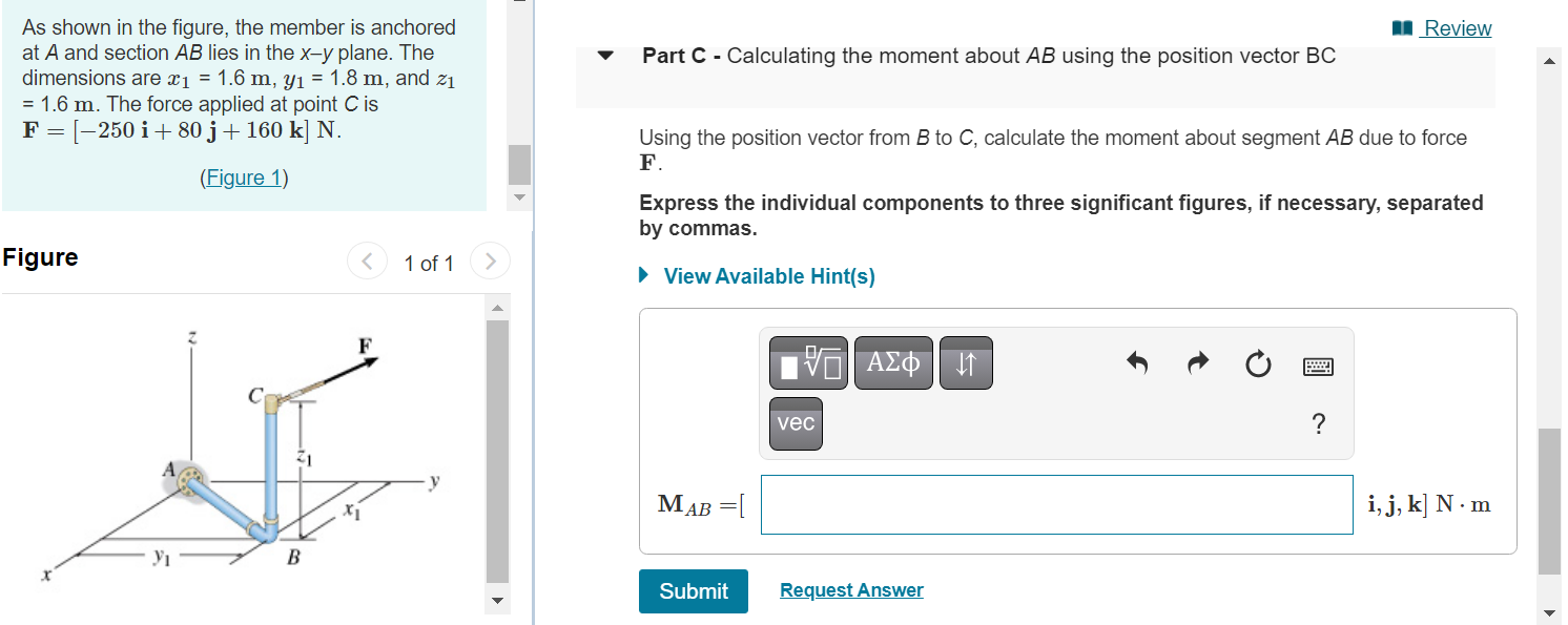 Solved As shown in the figure, the member is anchored at A | Chegg.com