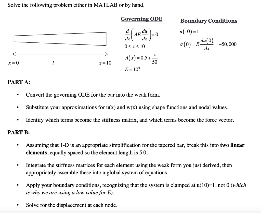 Can someone help me solve this using MATLAB? I'm | Chegg.com