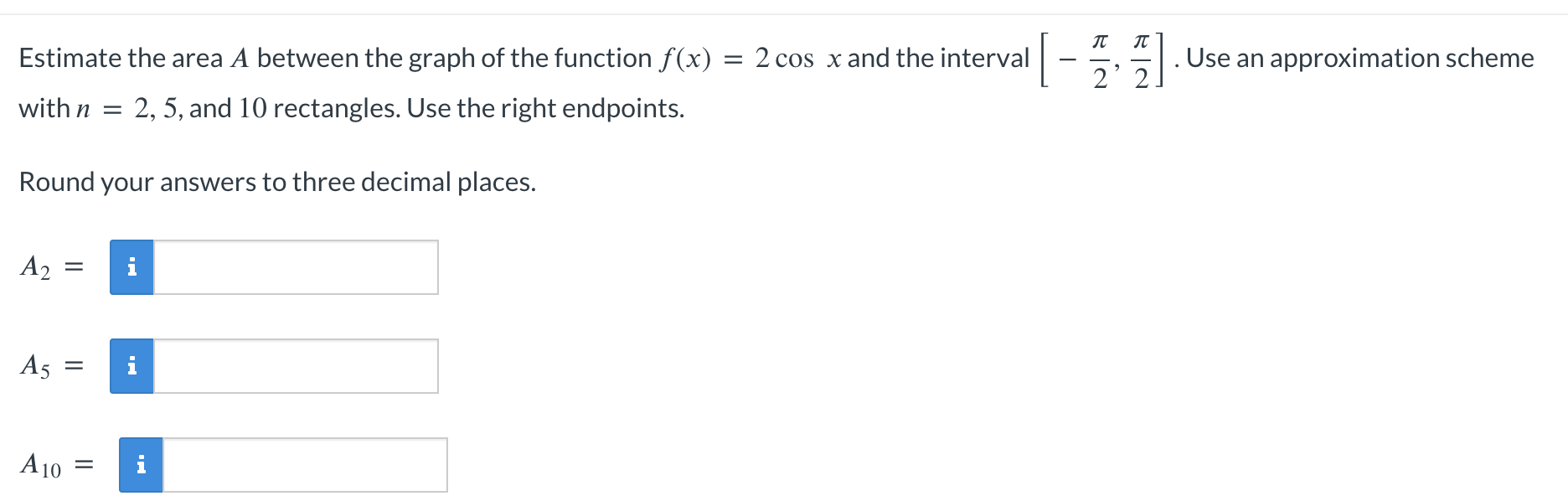 Solved Estimate the area A between the graph of the function | Chegg.com