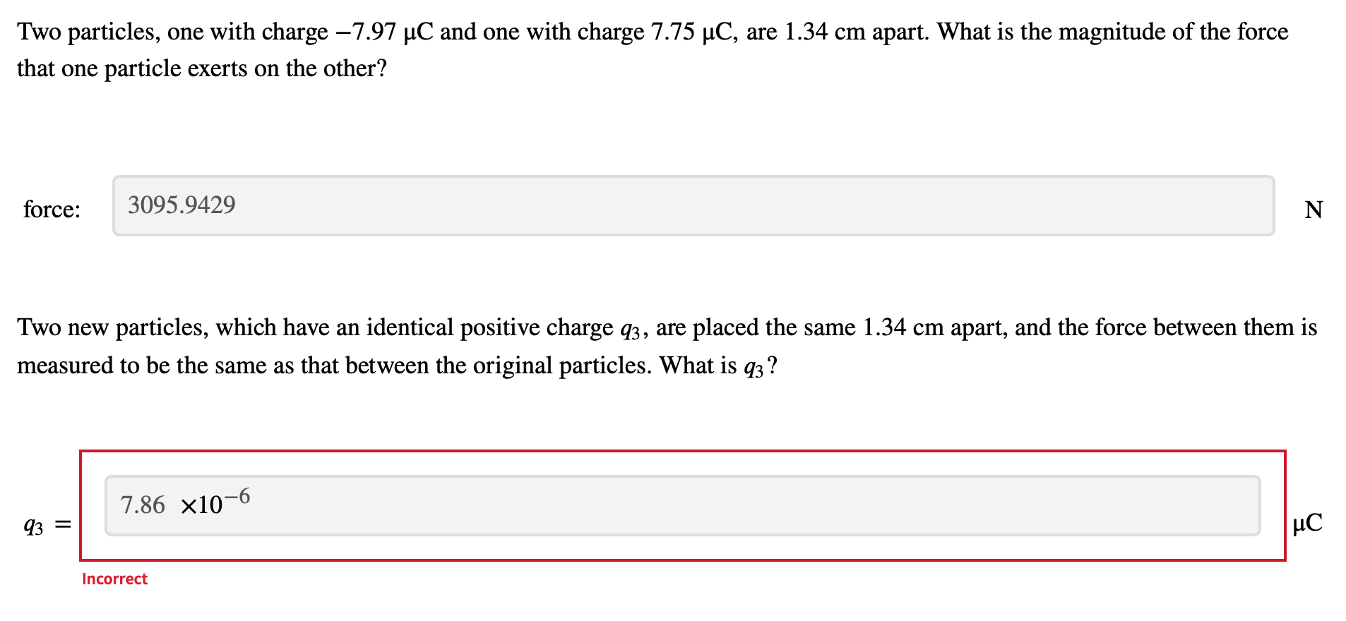 Solved I did a problem prior to this and didn't have any | Chegg.com