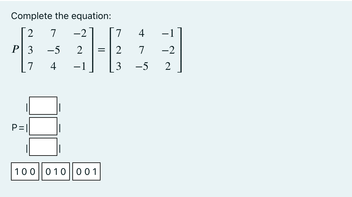 Solved Complete the equation: | Chegg.com