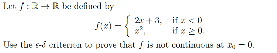 Solved 2x + 3, Let f:R + R be defined by if x 0. | Chegg.com