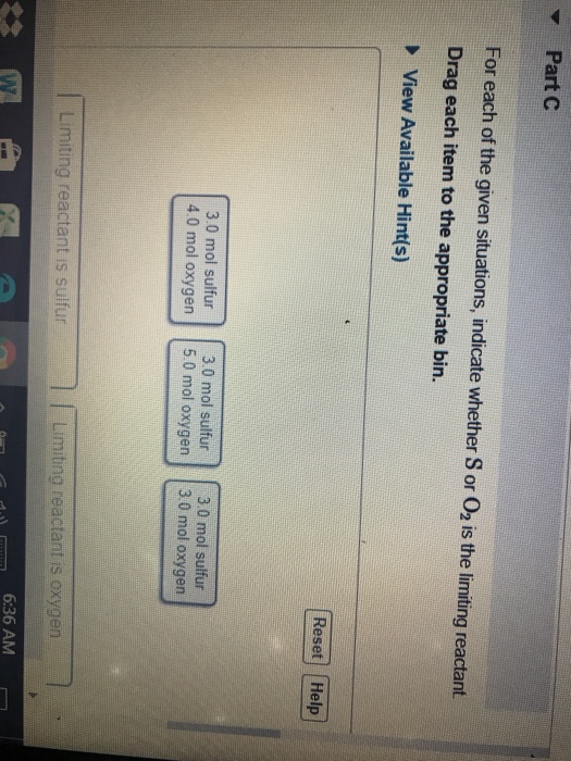 Solved Part C For each of the given situations, indicate | Chegg.com