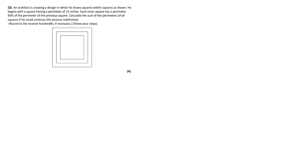 Solved Q5. An architect is creating a design in which he | Chegg.com
