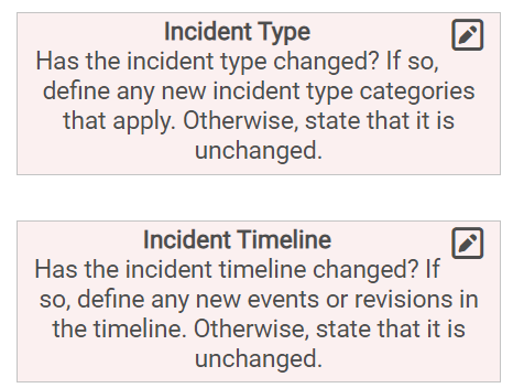 Solved Has the incident type changed? If so, ﻿define any new | Chegg.com